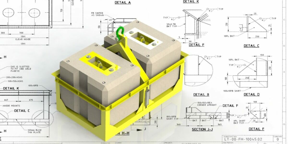 20Te Steel Clump Weight Basket - ONA Marine